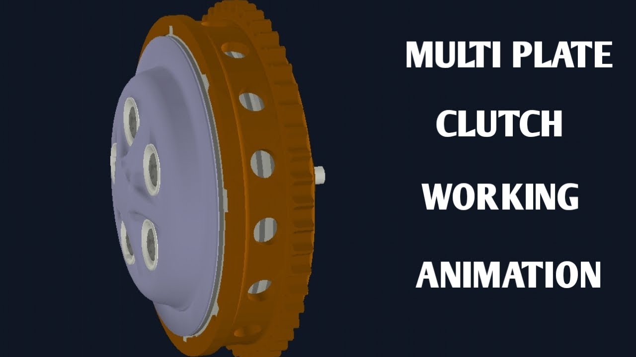 Multi plate clutch working animation in hindi - YouTube