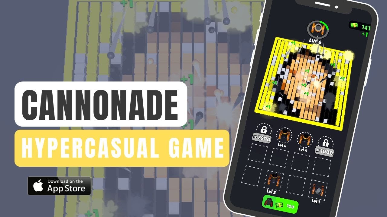 Cannonade! 🎯💣💥 Gameplay, iOS, Mobile Games - YouTube
