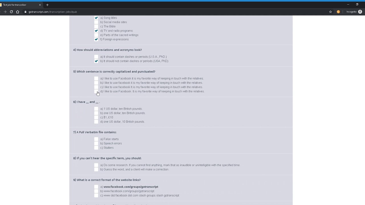 Gotranscript Test 100% correct answers update - Feb 19, 2020 - YouTube