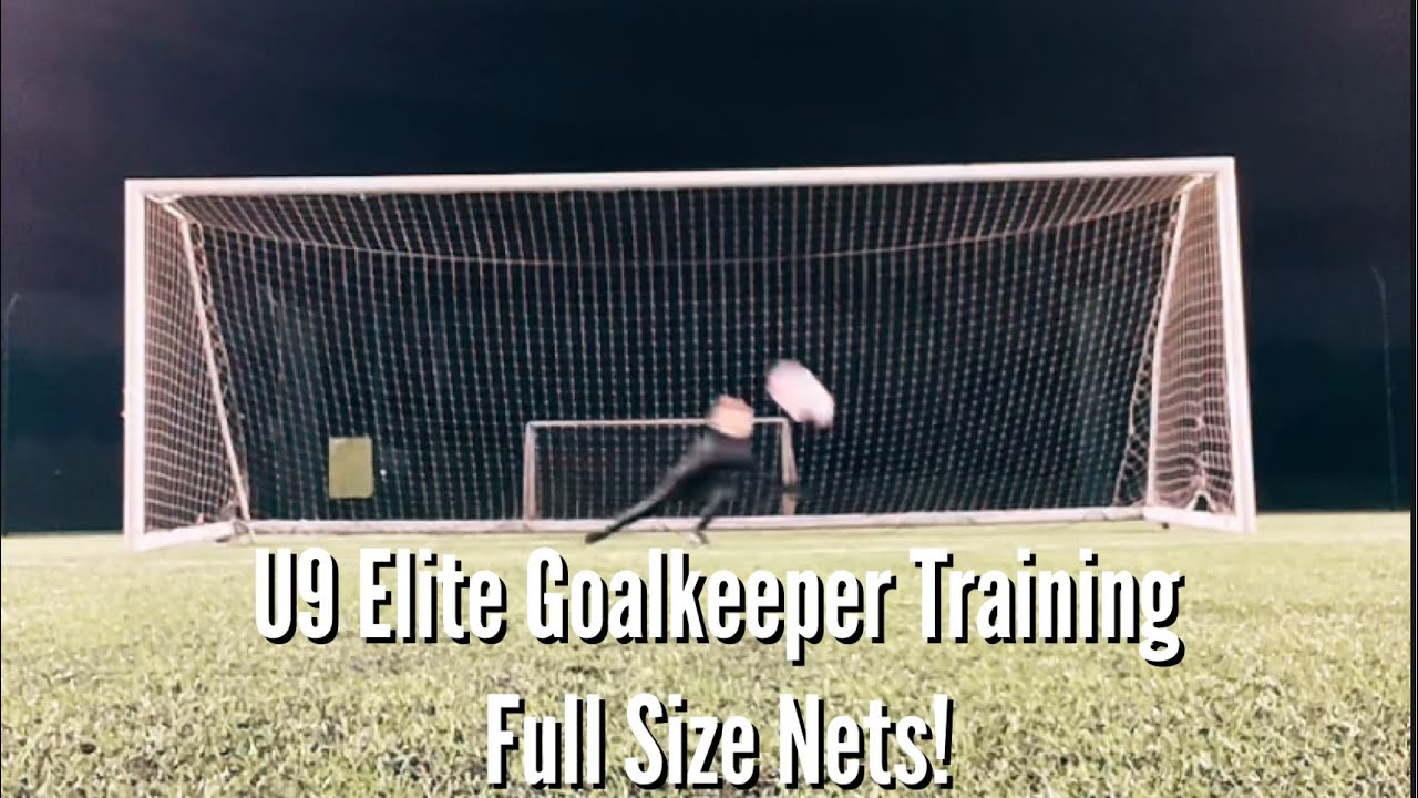 Kid De Gea | Elite Goalkeeper Training - Full size Nets! - YouTube