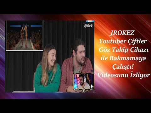 Jrokez | Youtuber Çiftler Göz Takip Cihazı ile Bakmamaya Çalıştı! Videosunu İzliyor