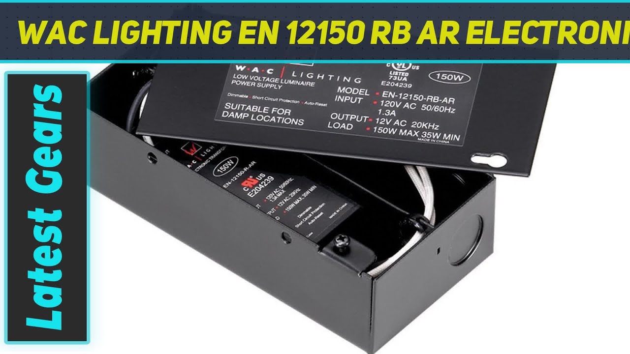 WAC Lighting EN 12150 RB AR Electronic Transformer - Review 2023 - YouTube