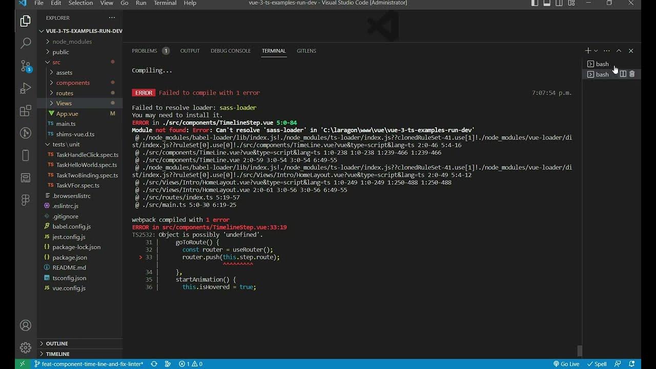 Fix Error Cant Resolve Sass Loader In Vue 3 Ts Youtube