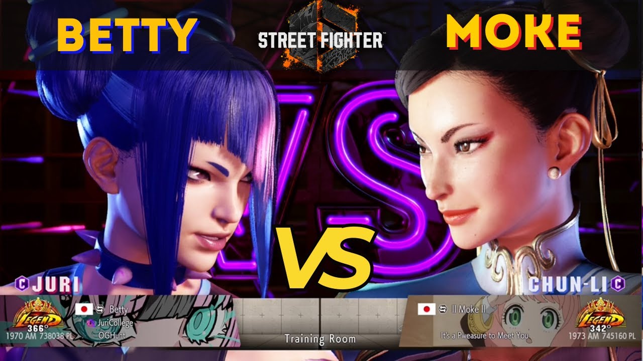 SF6 BETTY (Juri) vs MOKE (Chun-Li) 👊 Ranked Match - High Level Gameplay ...