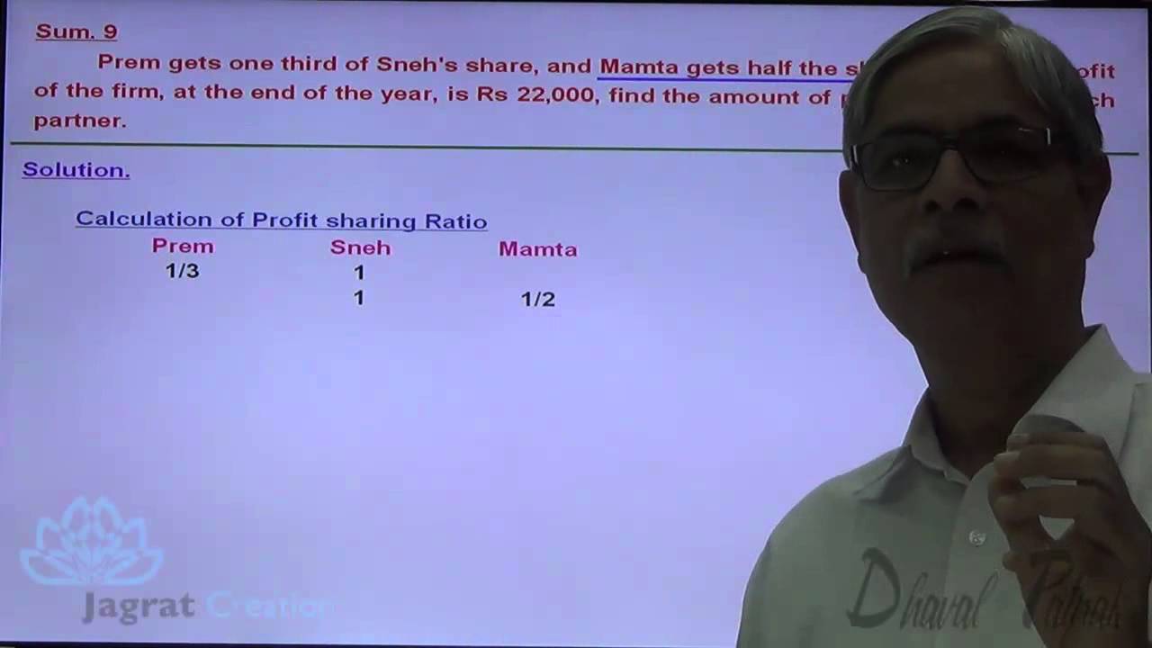 How to Calculate Profit Sharing Ratio? - YouTube