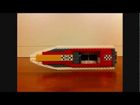 Lego 4643 - POWER BOAT Transporter! stop motion review - YouTube