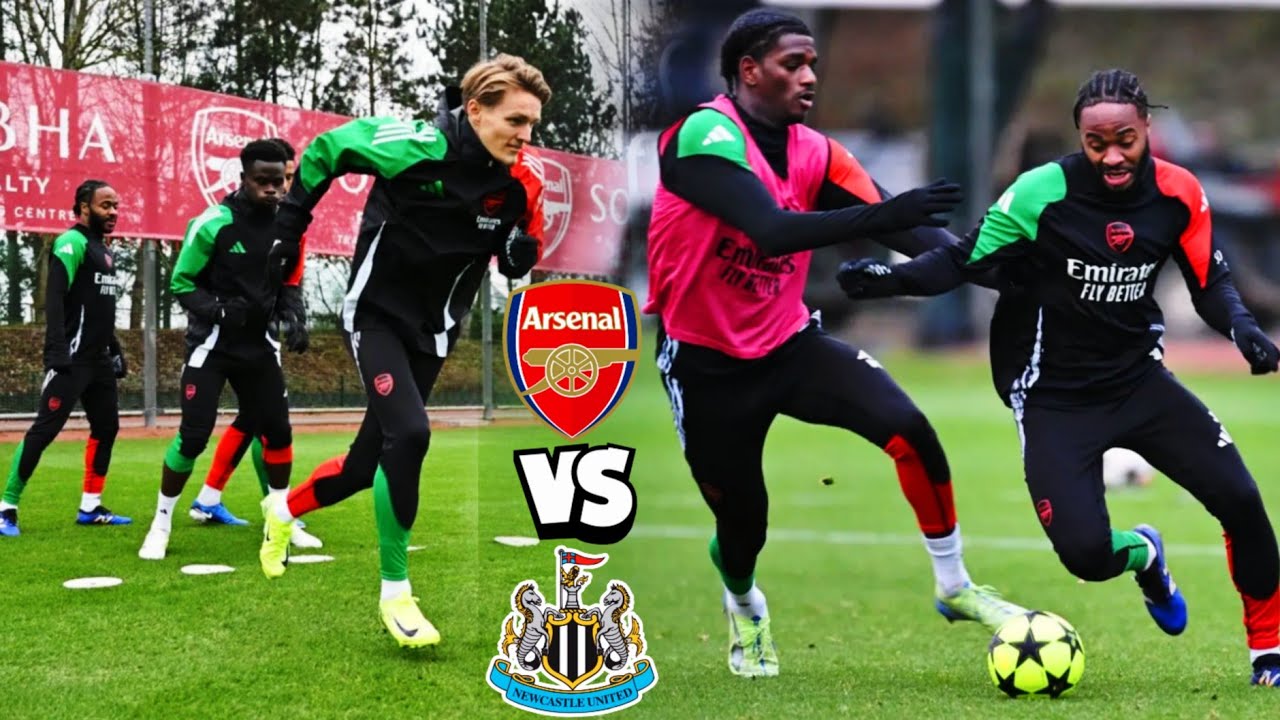 ARSENAL TRAINING TODAY! | The Final Preparation For Newcastle Clash ...