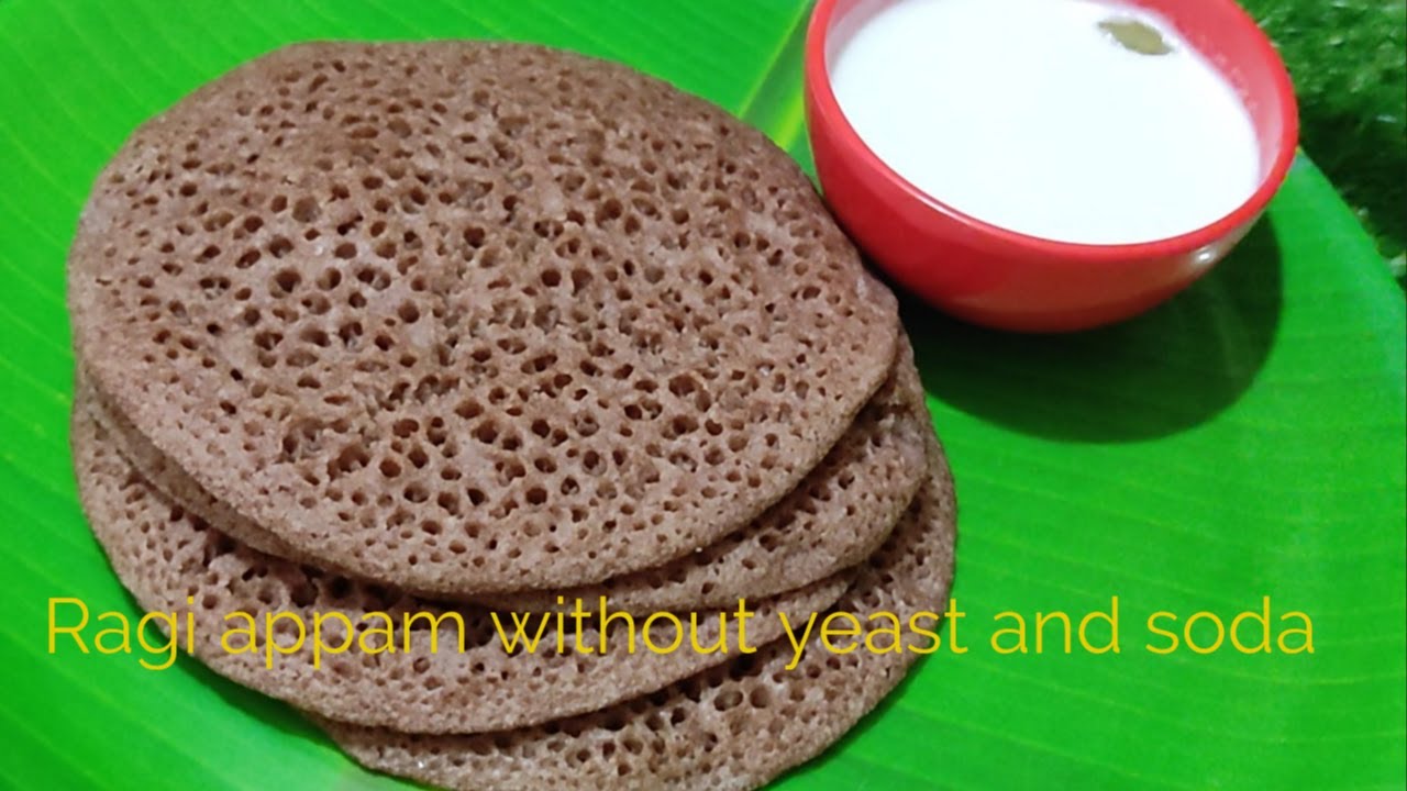 Soft Ragi appam/Ragi appam without yeast and soda/breakfast dinner ...