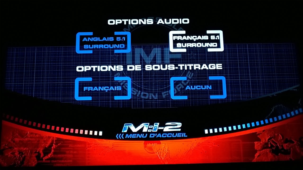 Menu DVD: Mission: Impossible II - YouTube