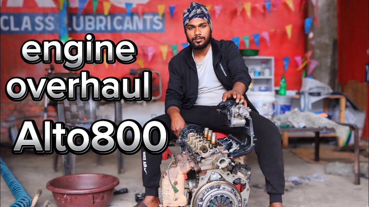 Alto 800 engine overhaul - YouTube