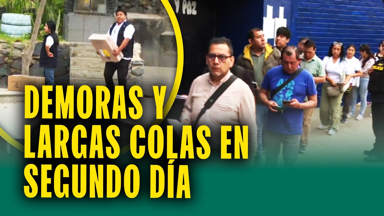 Miembros de mesa recién entraron una hora después: Demoras en segundo ...