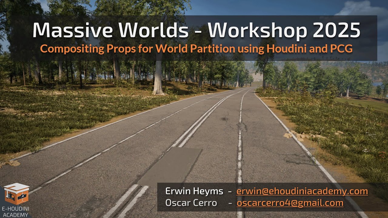 Massive Worlds Workshop 2025 - Compositing Props for World Partition using Houdini & PCG. - YouTube