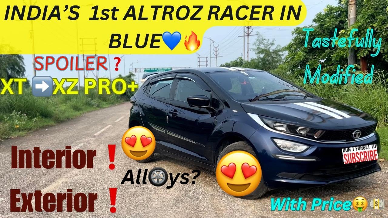 The HotHatch🔥Is Here😍! Modified Tata Altroz In Racer Edition Blue💙 ...