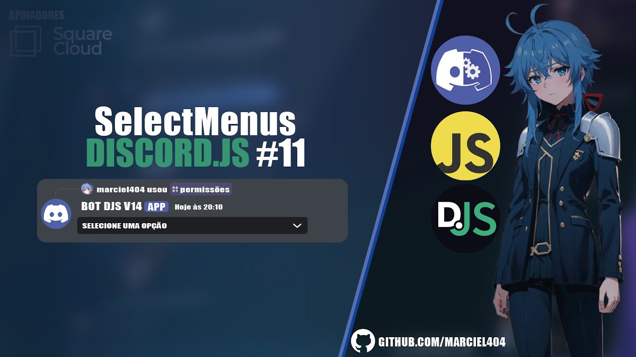 Aliases e selectmenus Discord.JS #11 - YouTube