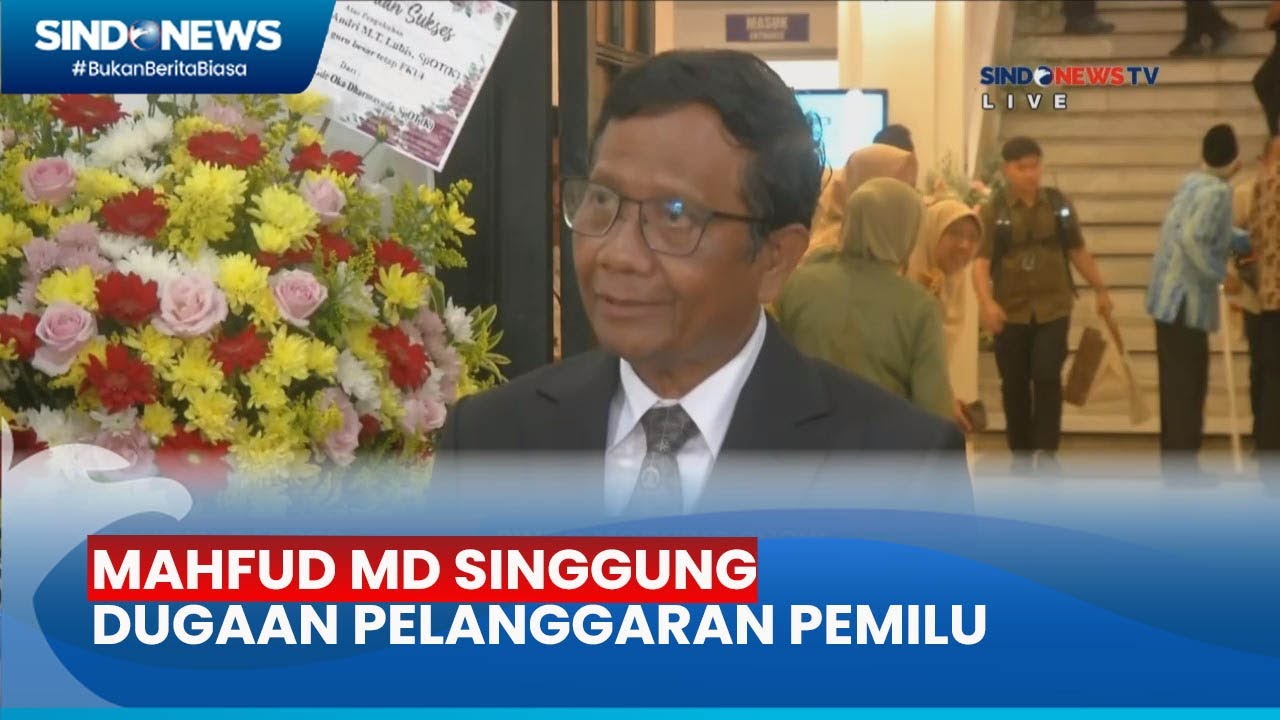 Hadiri Pengukuhan 3 Guru Besar UI, Mahfud MD Singgung Kecurangan Pemilu ...