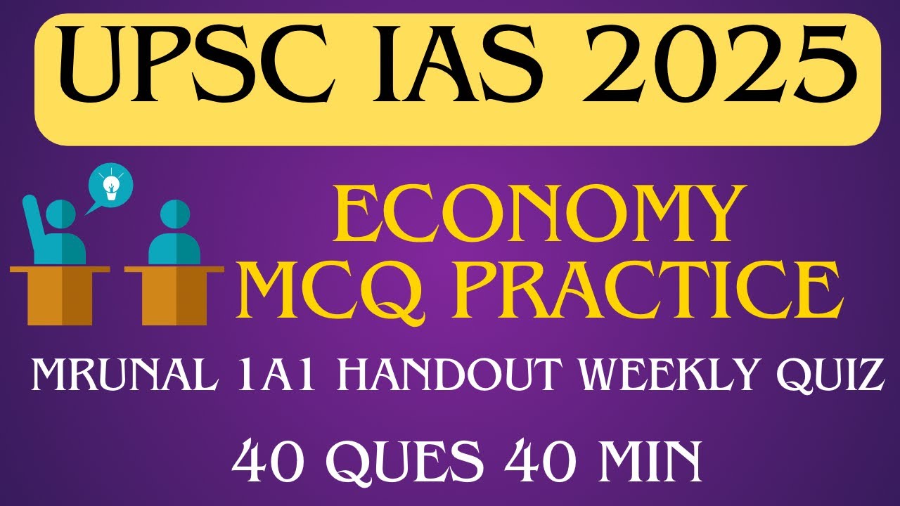 *LIVE* Economy for UPSC IAS Mrunal 1A1 Quiz - YouTube