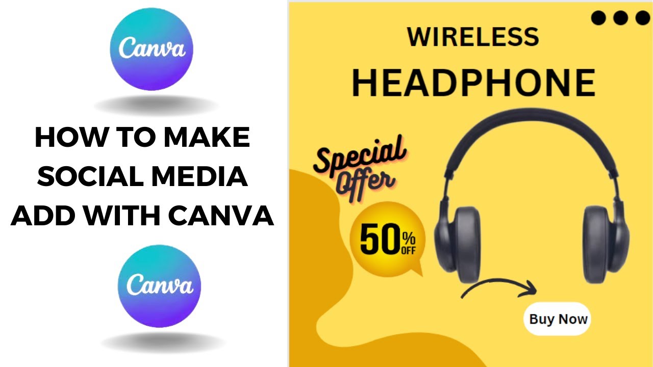 How to Design Social Media Adds On Canva || Canva Tutorial for ...