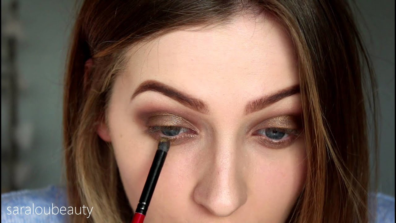 Autumn/Fall Gold Evening Glam Makeup Tutorial - YouTube