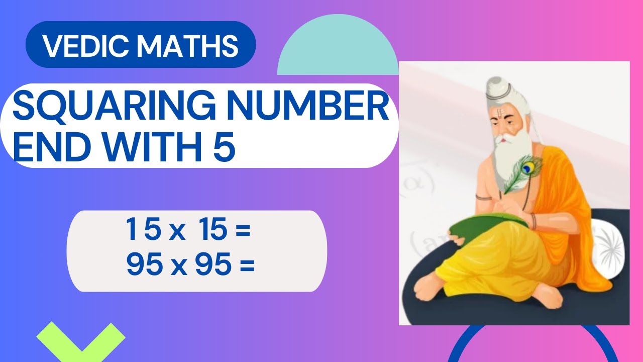 Squaring a number with unit digit 5|square of number VEDIC MATHS| VEDIC ...