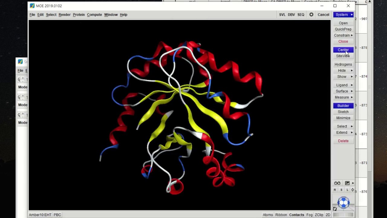 Homology modeling - Molecular Operating Environments (MOE) - YouTube
