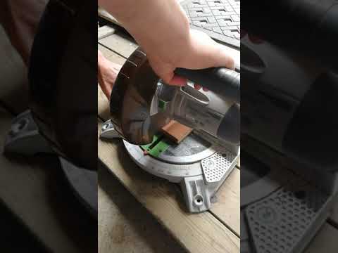 HAUSSMANN Saw - 8 1/4-in. Compound Mitre Saw with Laser - YouTube