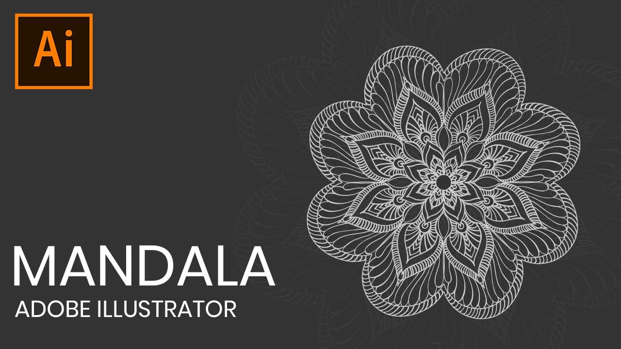 Mandala Tutorial - Adobe Illustrator (Step by step tutorial) - YouTube