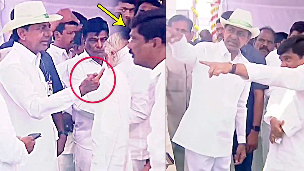 KCR Serious On Minister Vemula Prashanth Reddy At Laying Foundation ...