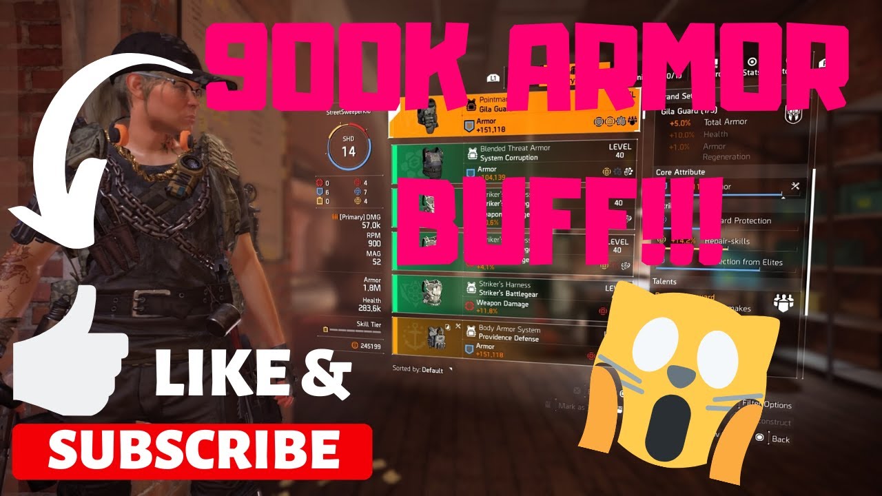 The Division 2 Perfect vanguard build 1.8 Armor TU8 - YouTube