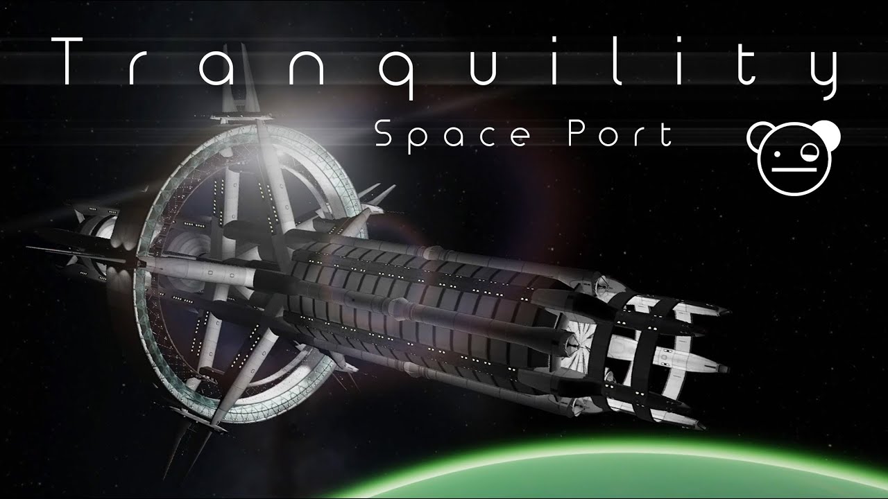 KSP - Tranquility Space Port - Massive Ring Station 100% Stock - YouTube