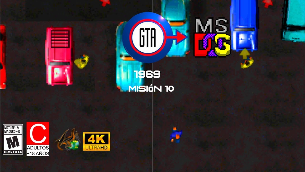 Grand Theft Auto London 1969 MS DOS Misión 10 (Magic Dosbox) (4K,60 FPS ...