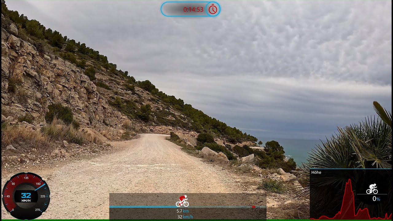 Ultimate 30 minute Coast Road Indoor Cycling Workout Garmin 4K Video ...