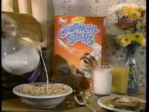 Croonchy Stars Cereal Commercial 1988 - YouTube