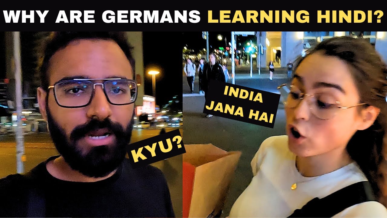 WHY ARE GERMANS LEARNING HINDI ? FOREIGNER SPEAKING HINDI FLUENTLY ...