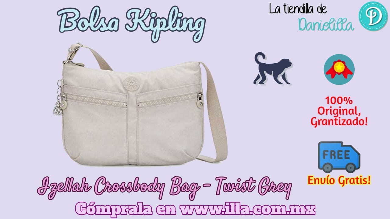 Bolsa Kipling Izellah Crossbody Bag - Twist Grey TDD - YouTube