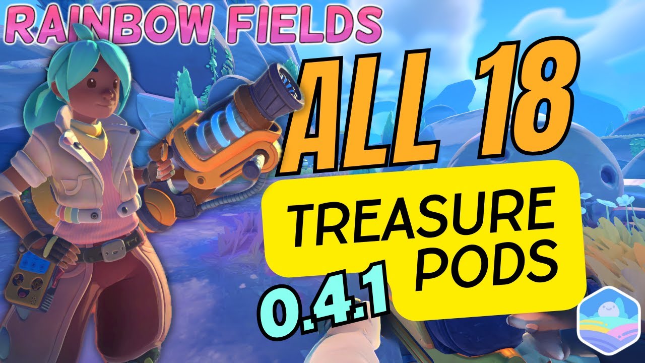 All 18 Treasure Pods RAINBOW FIELDS - Slime Rancher 2 Guide - YouTube