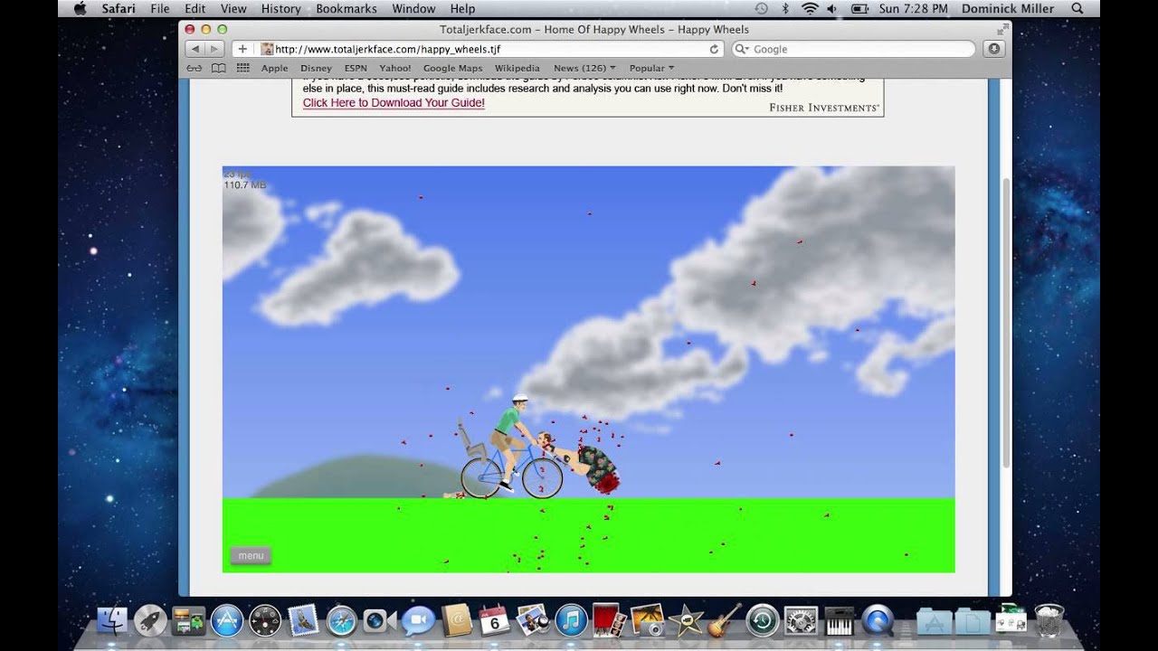 happy wheels part 1 - YouTube