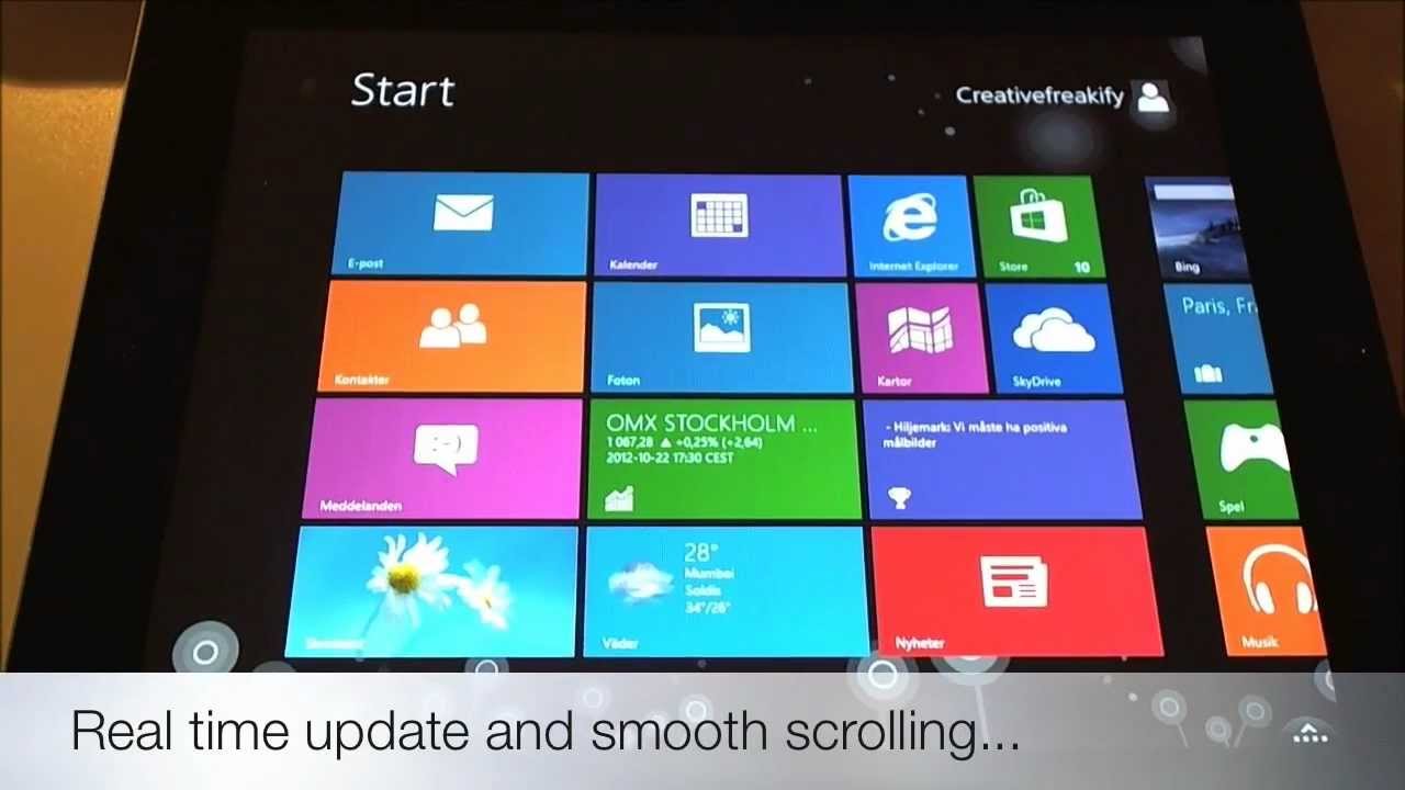 Windows 8 "On" iPad with Splashtop Review HD - YouTube