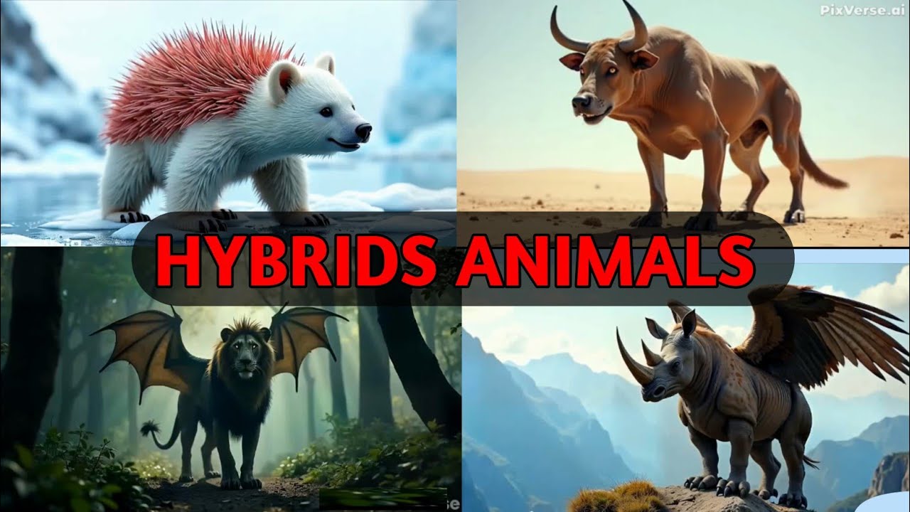 Non-existent animals - hybrid animals - YouTube