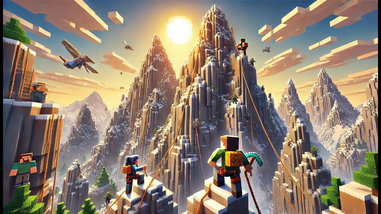 DELAYLA'S AWESOME | MINECRAFT PRT 01 | Epic Mountain Climbing Adventure ...