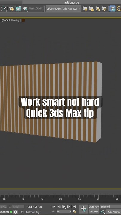 Don’t waste time placing wood manually. Here’s a smarter way to do it in 3ds Max using - ARRAY ...