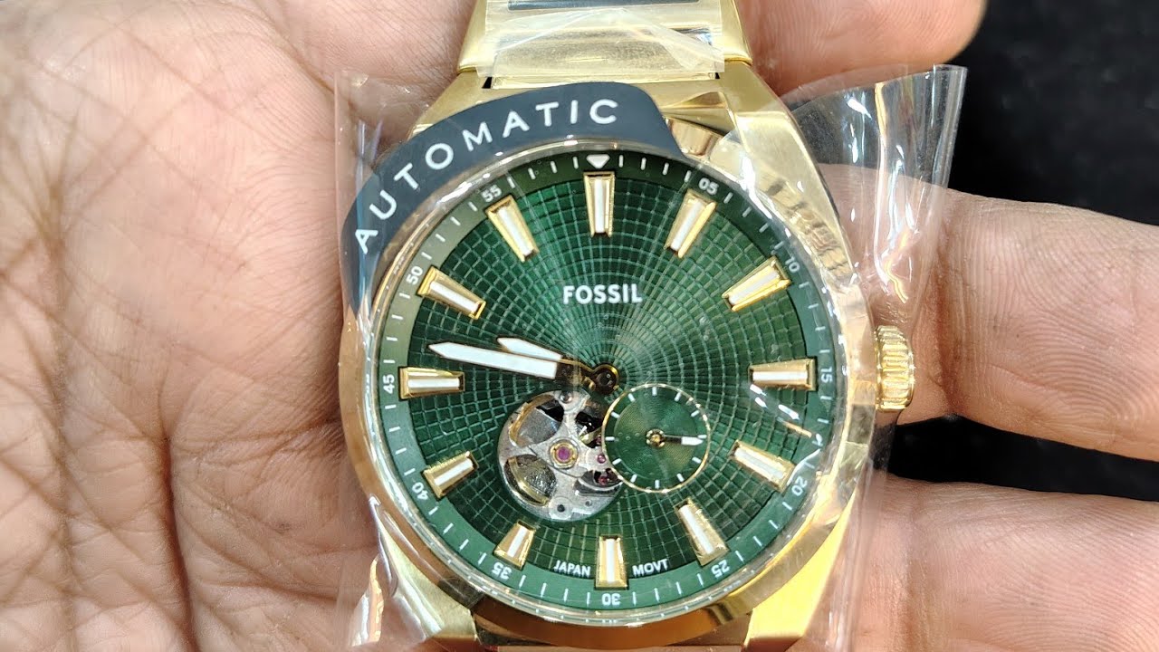 Fossil Gents Golden Automatic Watch Premium Edition #guptawatchco - YouTube