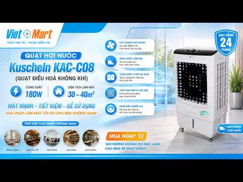 Kuchen KAC-C08 – High-Capacity Evaporative Air Cooler, Stay Super Cool This Summer!