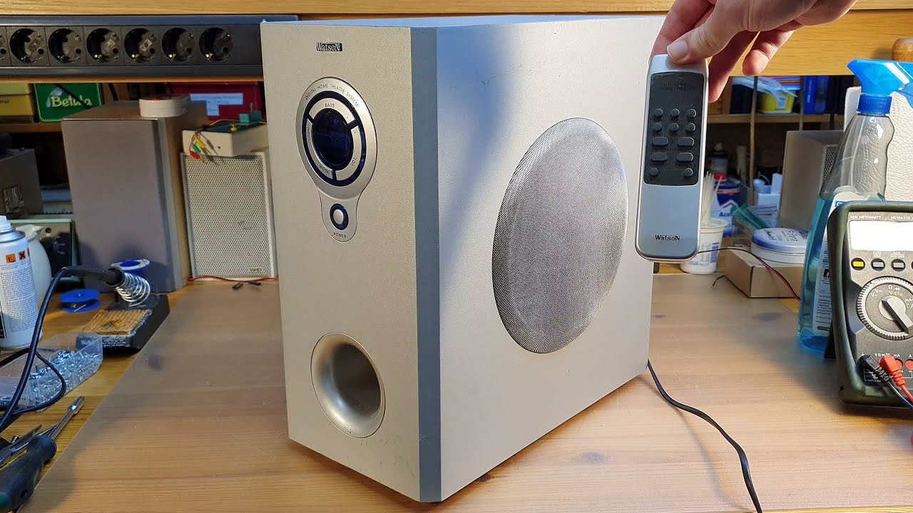 Watson Digital Home Theatre System subwoofer/amplifier teardown - YouTube