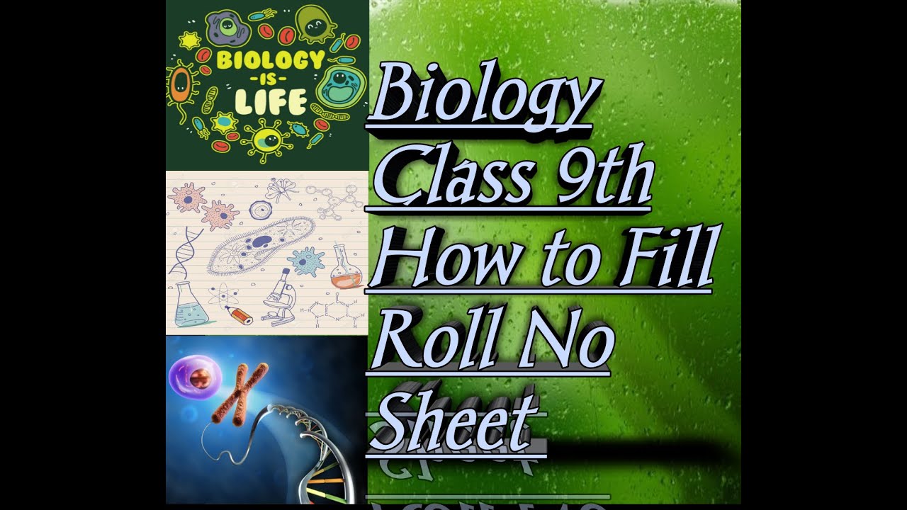 Class 9th & class 10th - How to fill the Roll No Sheet - For Annual ...