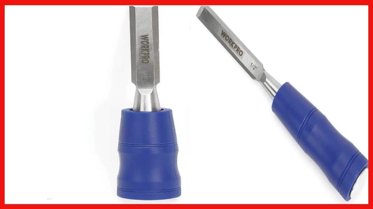 WORKPRO W043001 1/2” Wood Chisel – Wood Carving Chisel with Heavy-Duty ...