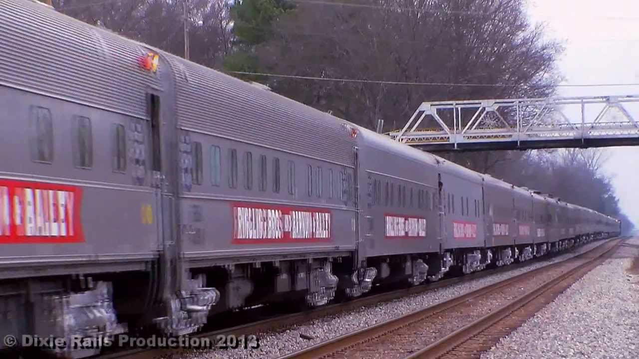 HD:CSX 7588 Leads CSX P922-28 Ringlin Bros. Blue Train at Stevenson ...