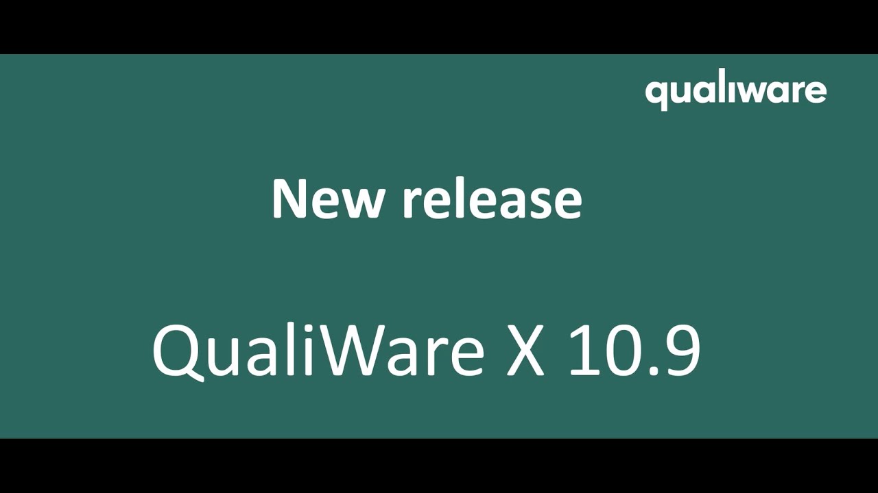 Release webinar: QualiWare X 10.9 - YouTube
