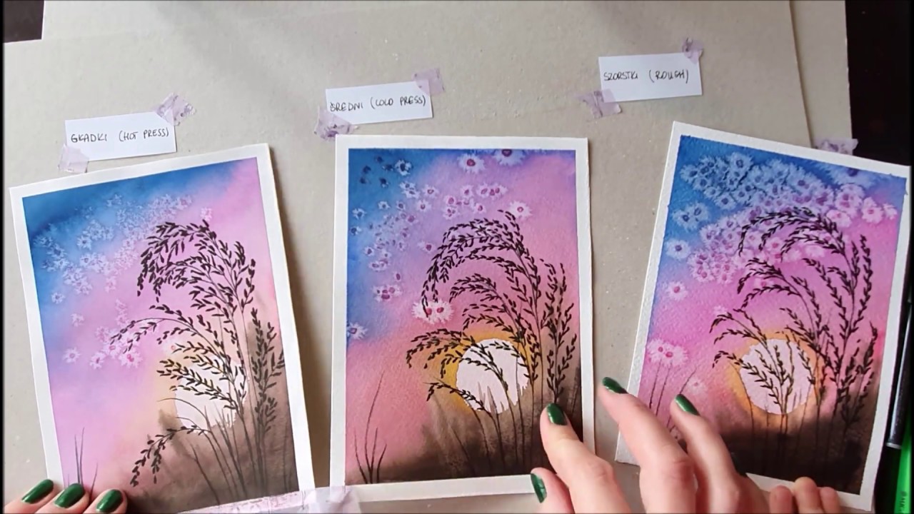 Hot Press Cold Press Rough Watercolor Paper Jaki Papier Do Akwareli hot-press-cold-press-rough-watercolor-paper-jaki-papier-do-akwareli