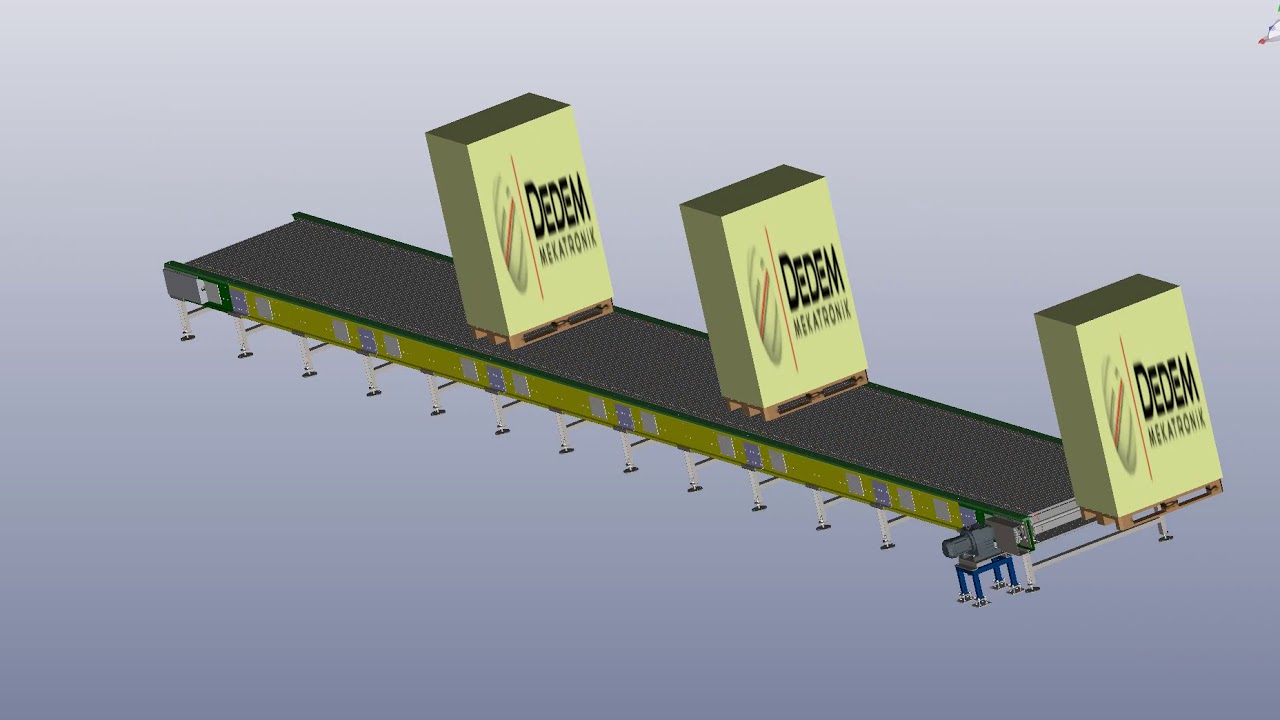 Pallet Conveyor 3D - YouTube