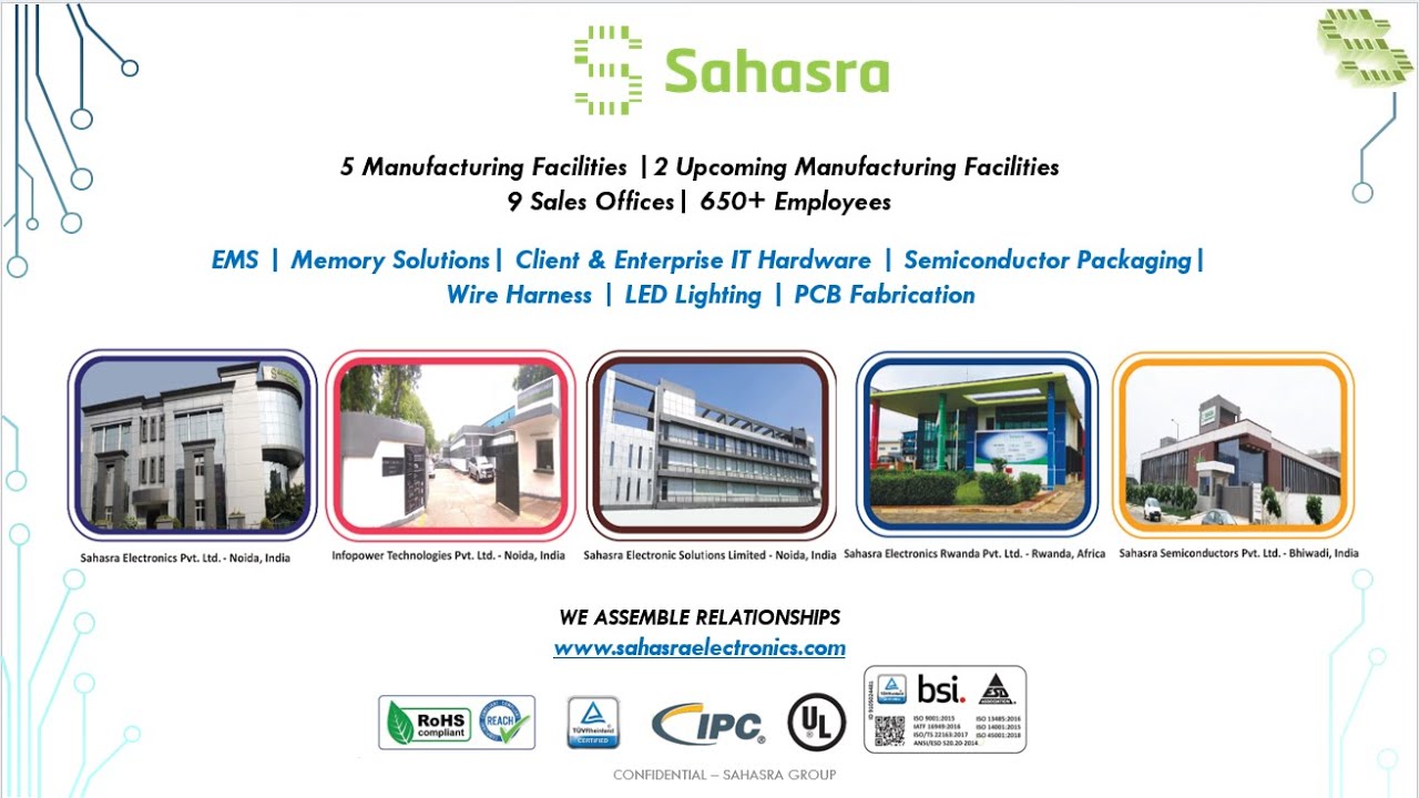 Sahasra I EMS - Electronics Manufacturing Services I Excellence In ...